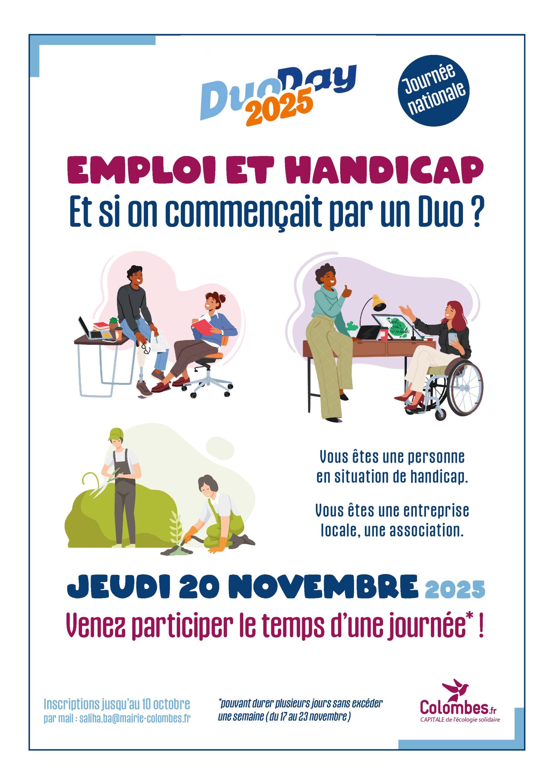 Participez au Duoday 2025 ! – Ville de Colombes – Site officiel